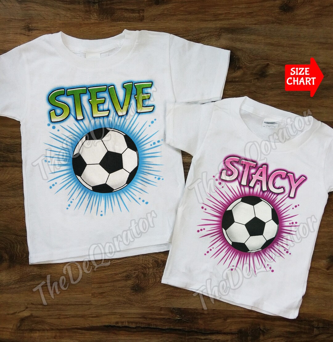 Personalized Soccer Ball Matching T-shirt, Soccer Goalie Graphic Tee ...
