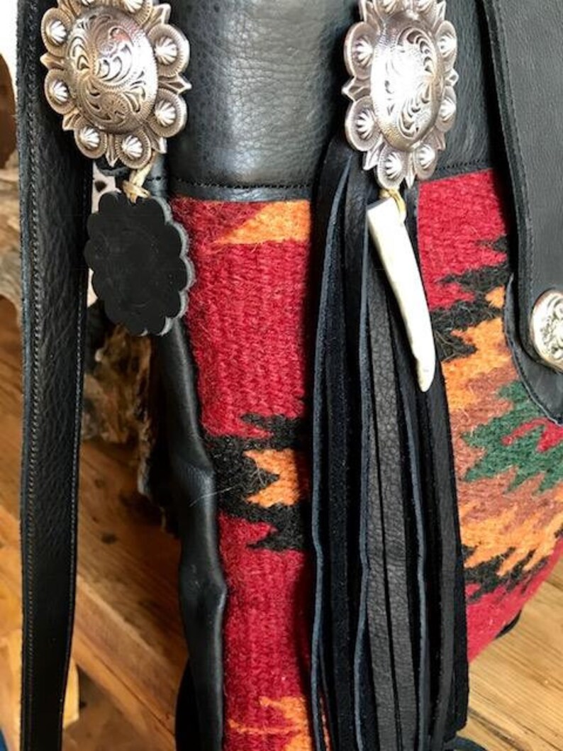 Repurposed ~ Native Woven Wool Rug ~ Bag ~ Purse ~ Leather ~ Tons of ...