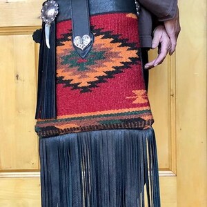 Repurposed ~ Native Woven Wool Rug ~ Bag ~ Purse ~ Leather ~ Tons of ...