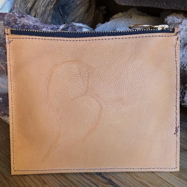 HAND CARVED LEATHER Poodle Clutch Wallet Cell Phone Make up - Etsy