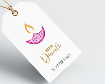 EDITABLE PRINTABLE PERSONALIZED Happy Diwali Gift or Favor | Etsy