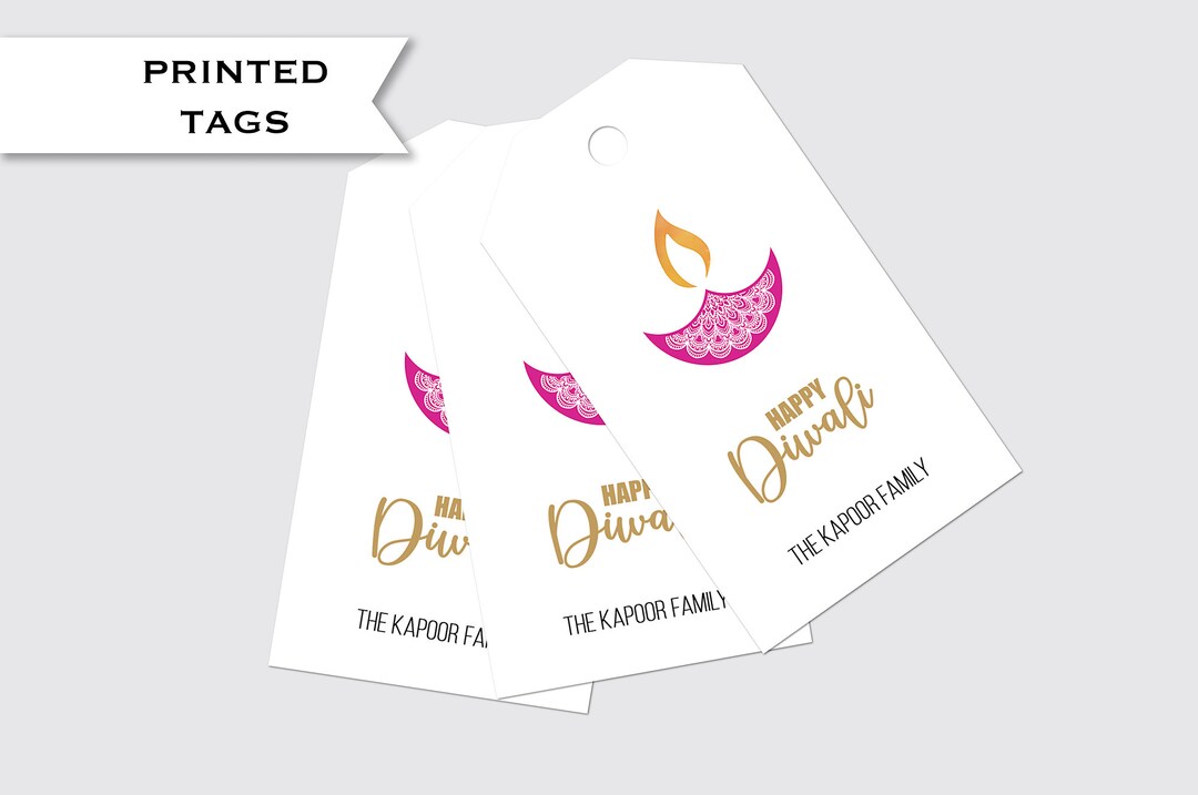 Personalized Diwali Gift Tags | Custom Printed Personalized Labels for ...