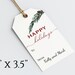 EDITABLE PRINTABLE PERSONALIZED Happy Holidays Gift or Favor - Etsy