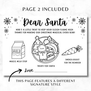 Santa Cookie Tray Printable - Santa Cookies and Milk Tray - Santa Plate ...