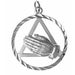 Alcoholics Anonymous Sterling Silver Pendant, AA Symbol W/praying Hands ...