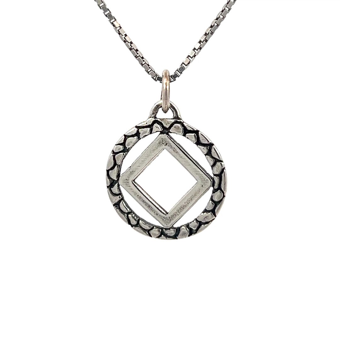 NA Jewelry, Narcotics Anonymous Sterling Silver, NA Nugget Style ...
