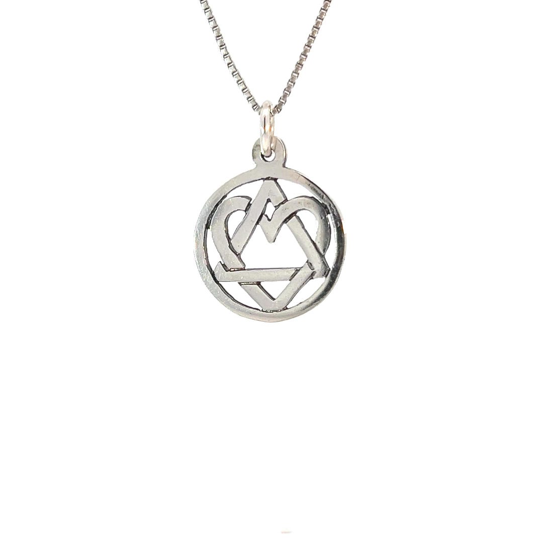 AA Pendant, Alcoholics Anonymous, Recovery Jewelry, Sobriety Gift ...