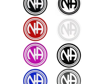 Set of 8 3 RS6 Round NA Recovery Symbol Stickers All 8 | Etsy