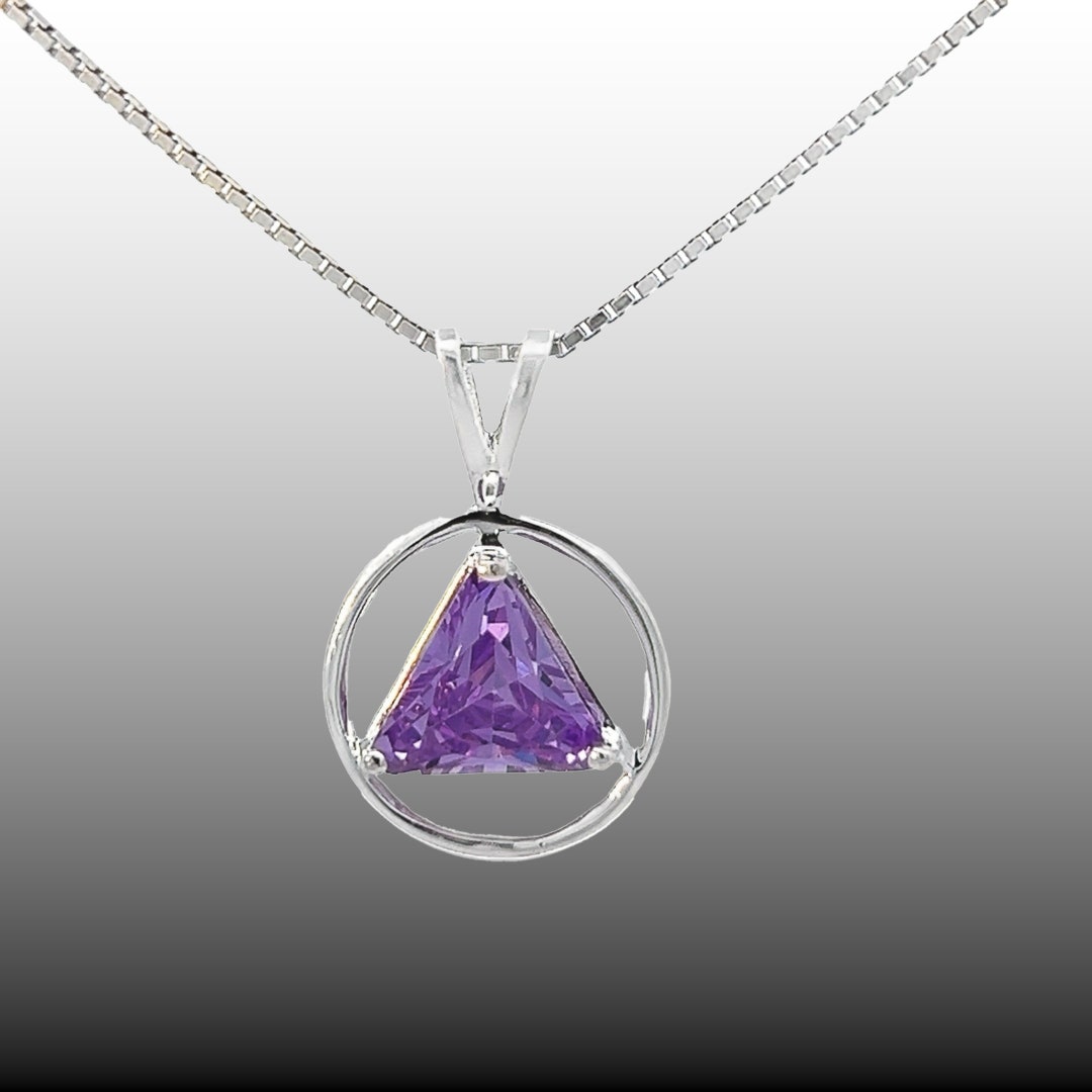 Sobriety Jewelry,sobriety Gift, Alcoholics Anonymous, Sterling Silver ...