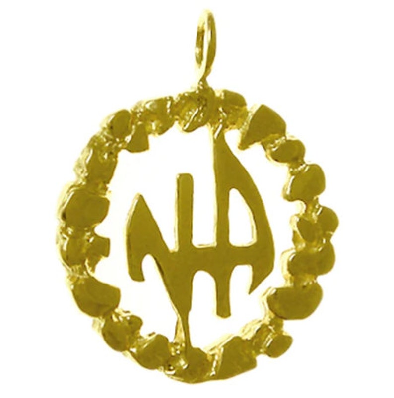 14K Gold Narcotics Anonymous Pendant: NA Recovery Jewelry - Etsy