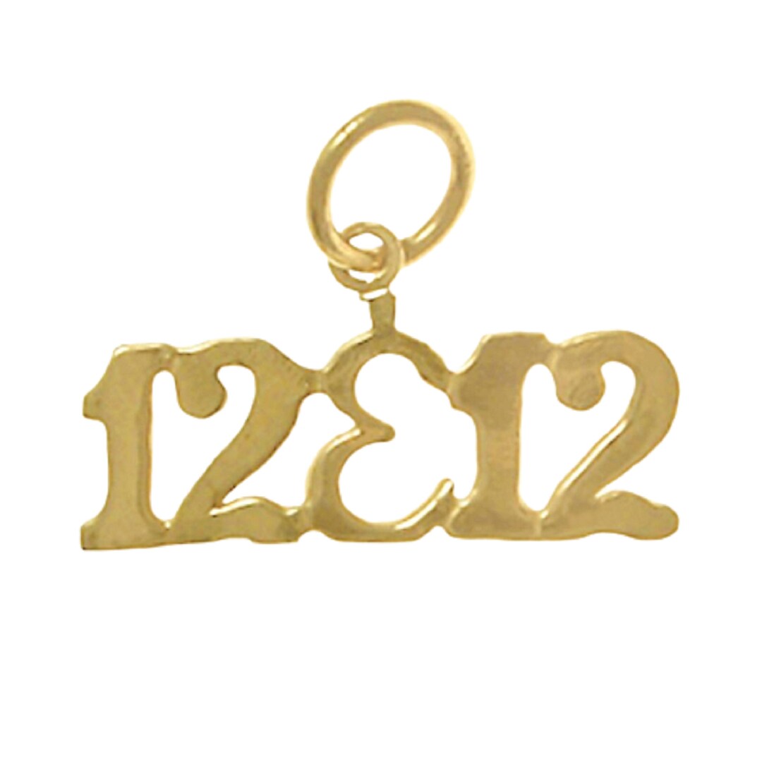 14k Gold Sayings Pendant 12&12 - Etsy