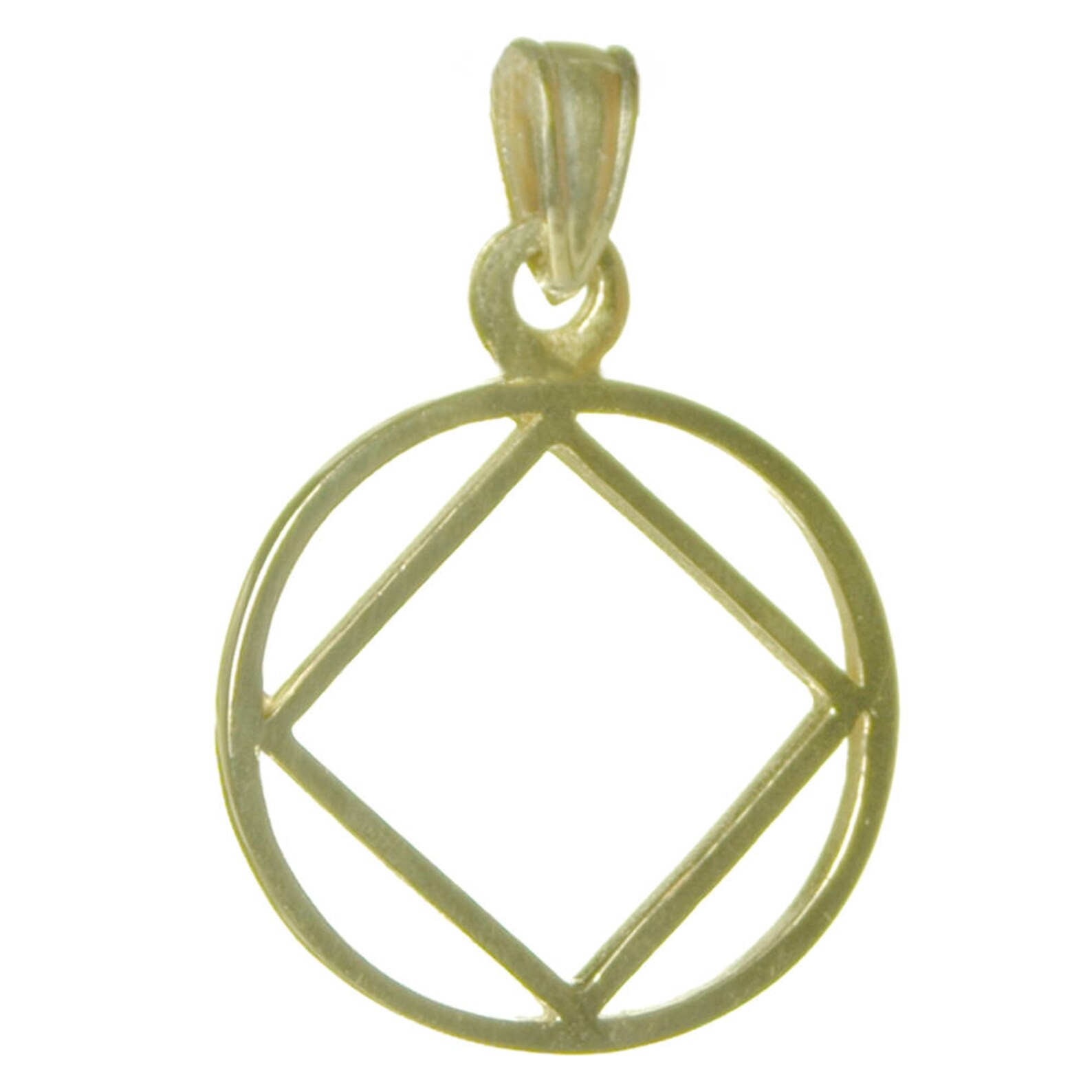 Narcotics Anonymous Style 1075 14k Gold NA Symbol Pendant - Etsy