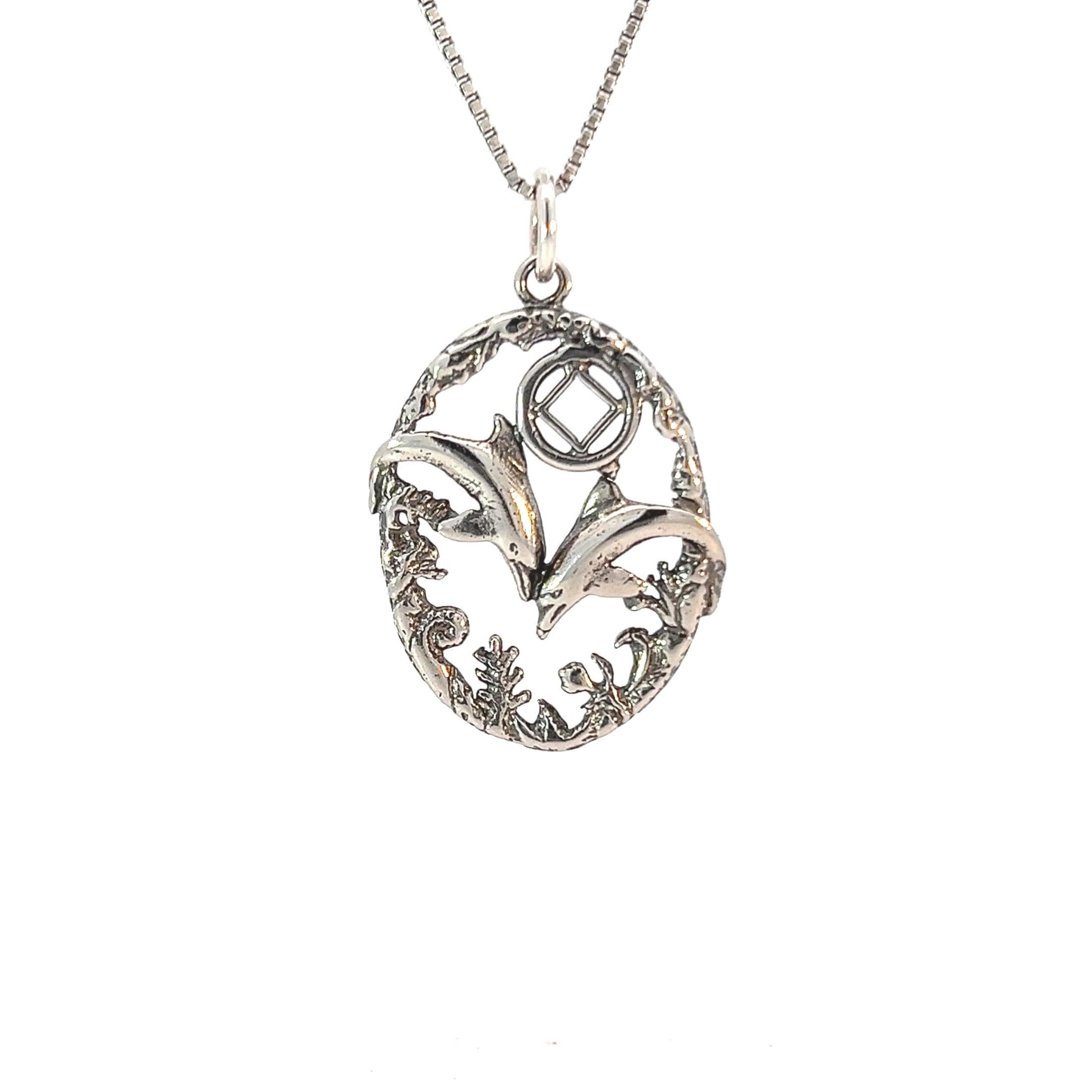 Narcotics Anonymous Sterling Silver Pendant, NA Symbol in a Old Fashion ...