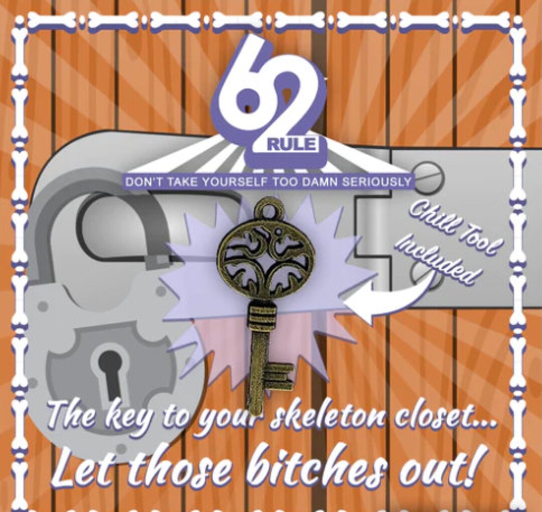 Rule 62 Key - Let the Skeletons Out of Your Closet - Etsy