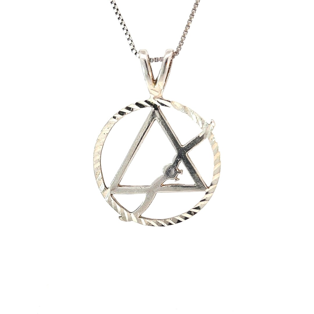 AA Pendant | Alcoholics Anonymous Jewelry, AA Symbol W/flying Seagull ...