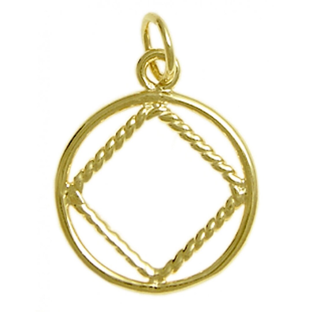 14K Gold Narcotics Anonymous Pendant: Recovery Gift, NA Symbol - Etsy