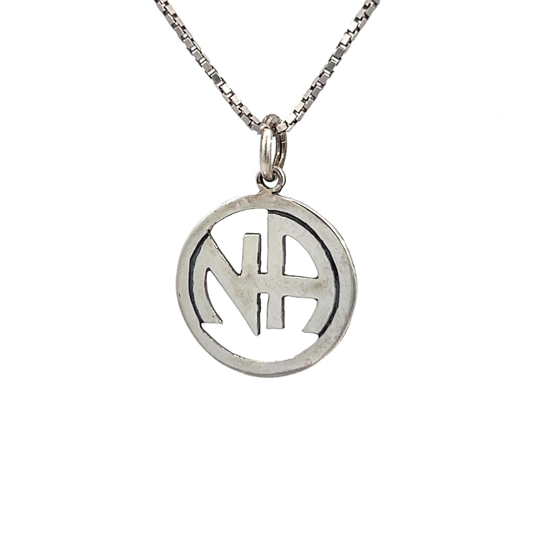 NA Initials Pendant, Narcotics Anonymous, NA Gift, Recovery Gift, Clean ...