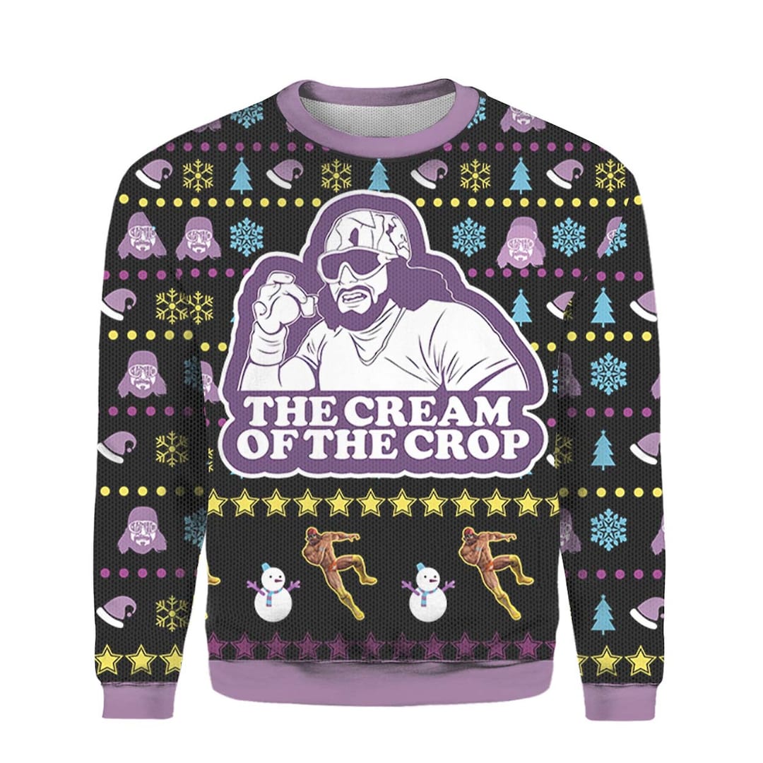 Trending Macho Man Randy Savage Ugly Sweater, Xmas Sweater 3d,the Cream of the Crop Macho Man ...