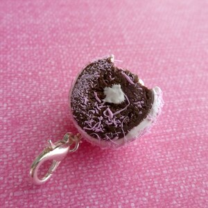 Miniature Food Jewelry Food Charms Chocolate Coconut Cake Polymer Clay ...