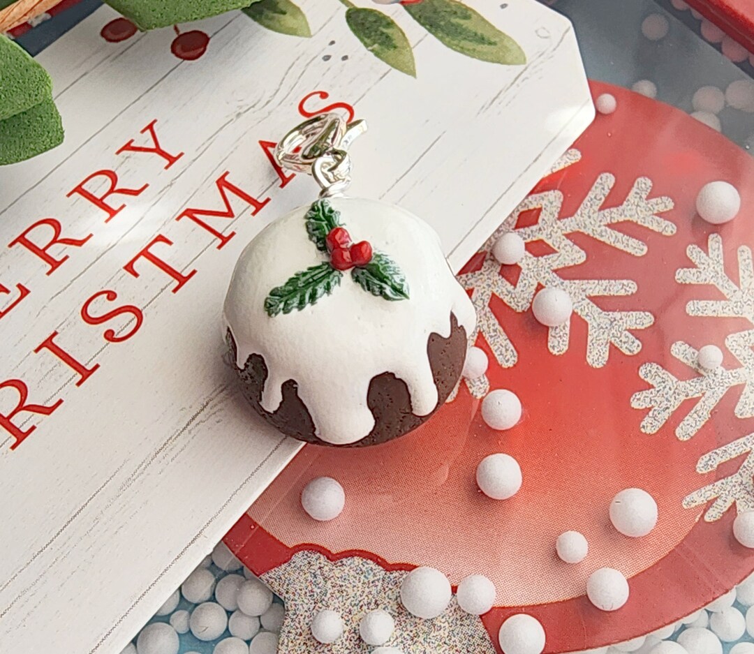 Christmas Pudding Charm/christmas Jewelry/handmade Jewelry - Etsy