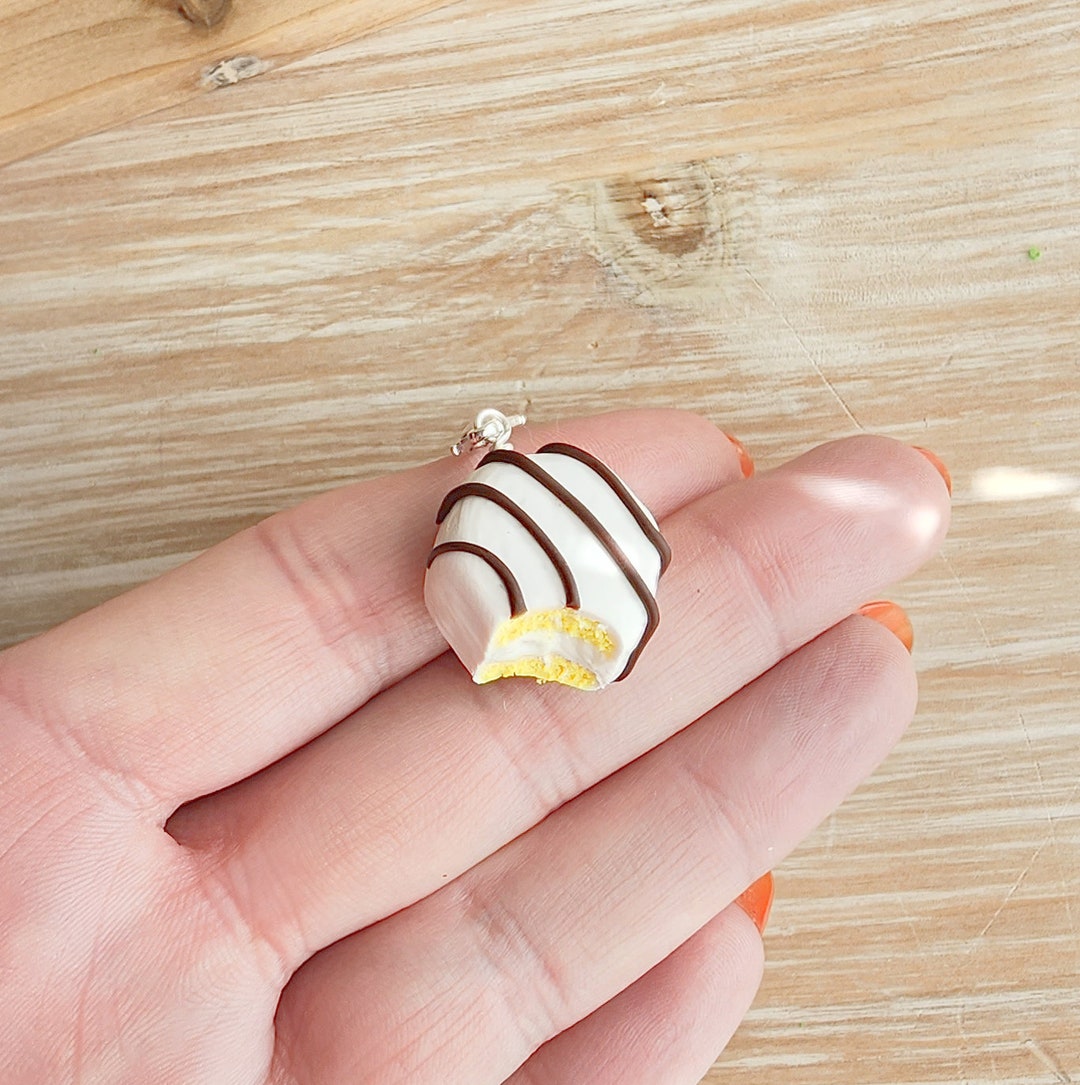 Zebra Snack Cake Charm,handmade Charm,polymer Clay Food Jewelry - Etsy