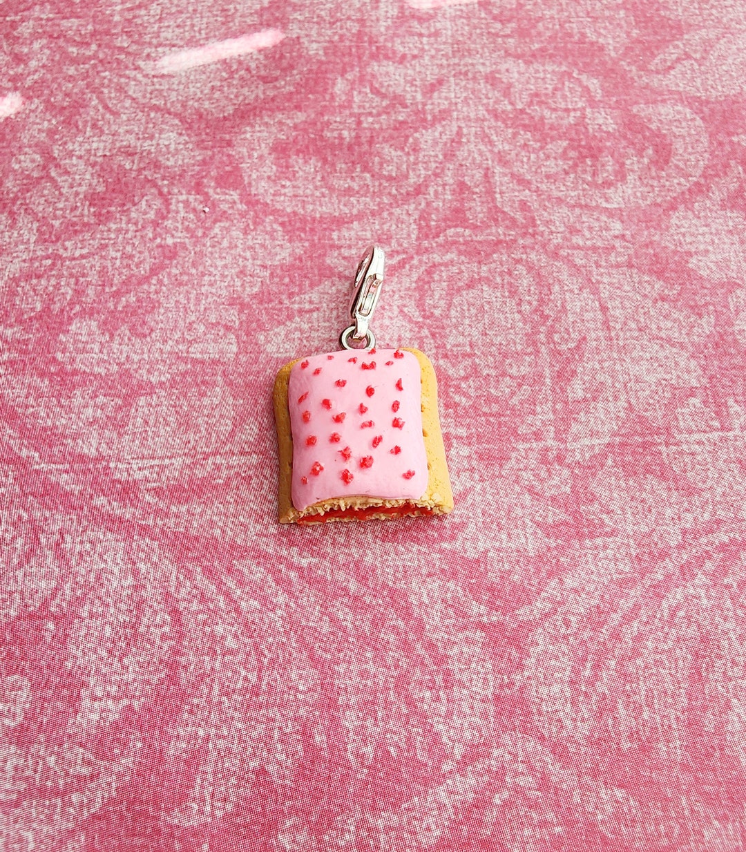 Cherry Toaster Pastry Miniature Food Jewelry Handmade Jewelry Polymer ...
