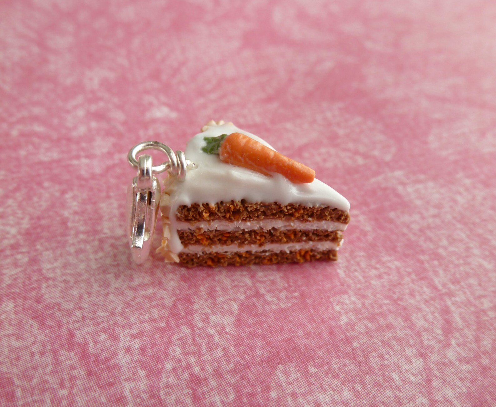 Carrot Cake Miniature Food Jewelry Charms Gifts for Her Polymer Clay ...