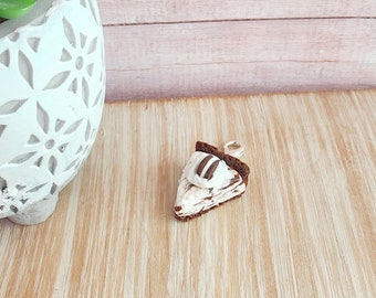 Key Lime Pie Charm Miniature Food Jewelry Polymer Clay Charms Handmade ...