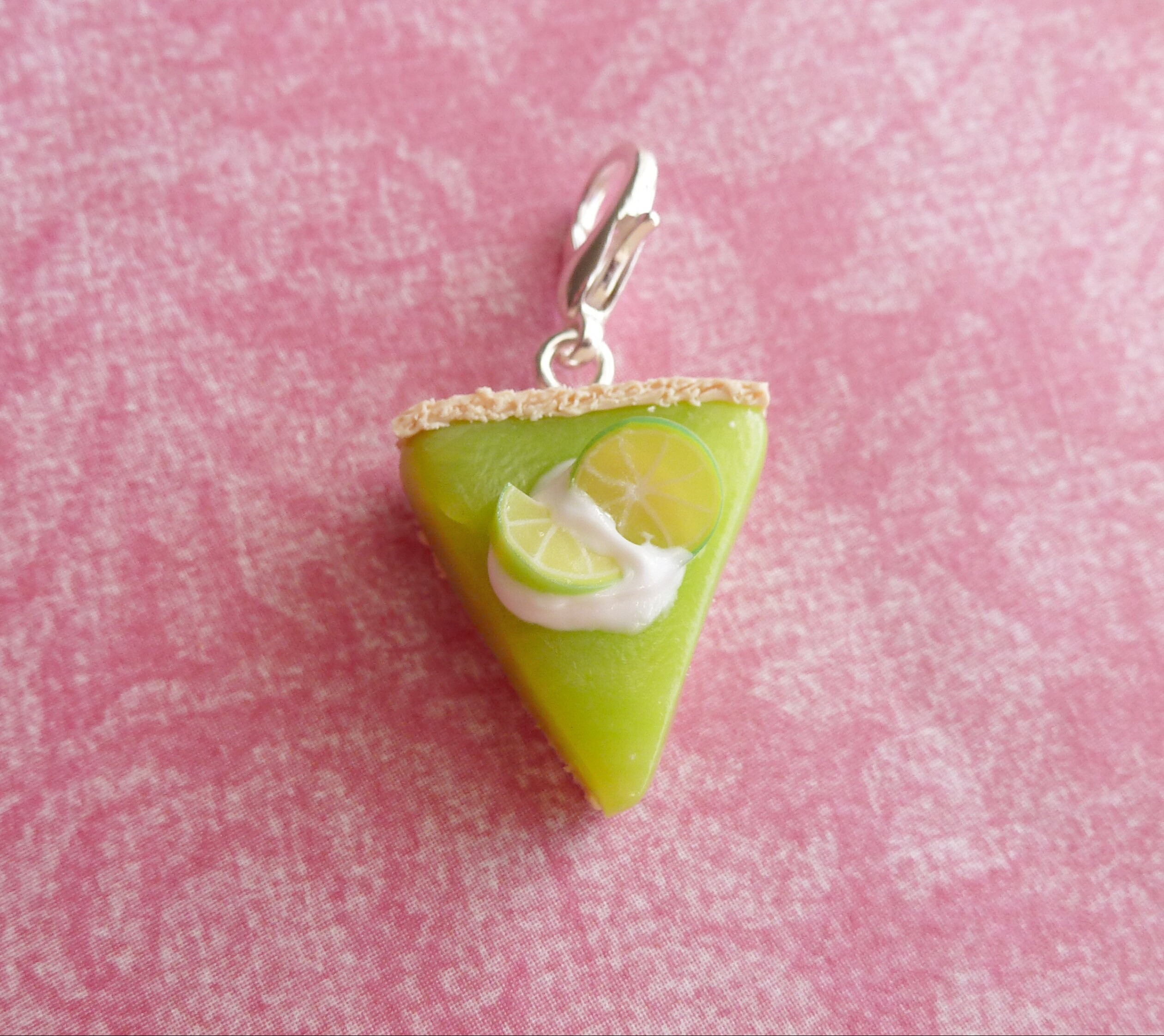 Key Lime Pie Charm Miniature Food Jewelry Polymer Clay Charms - Etsy