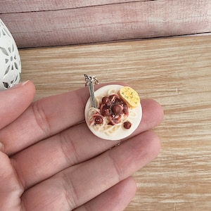 Spaghetti Dinner Necklace,miniature Food Jewelry,polymer Clay Jewelry ...