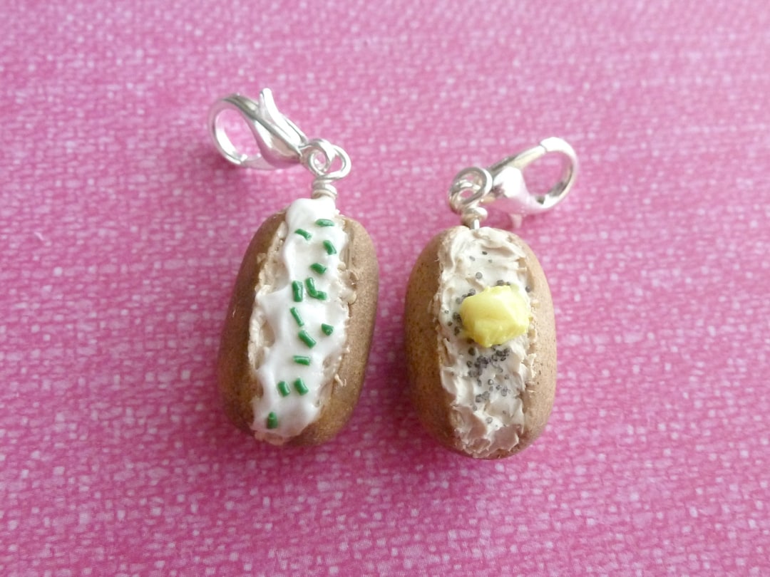 Handmade Polymer Clay Potato Charm: Miniature Food Jewelry - Etsy