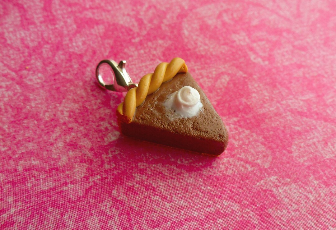 Handmade Chocolate Pie Charm/polymer Clay Jewelry - Etsy