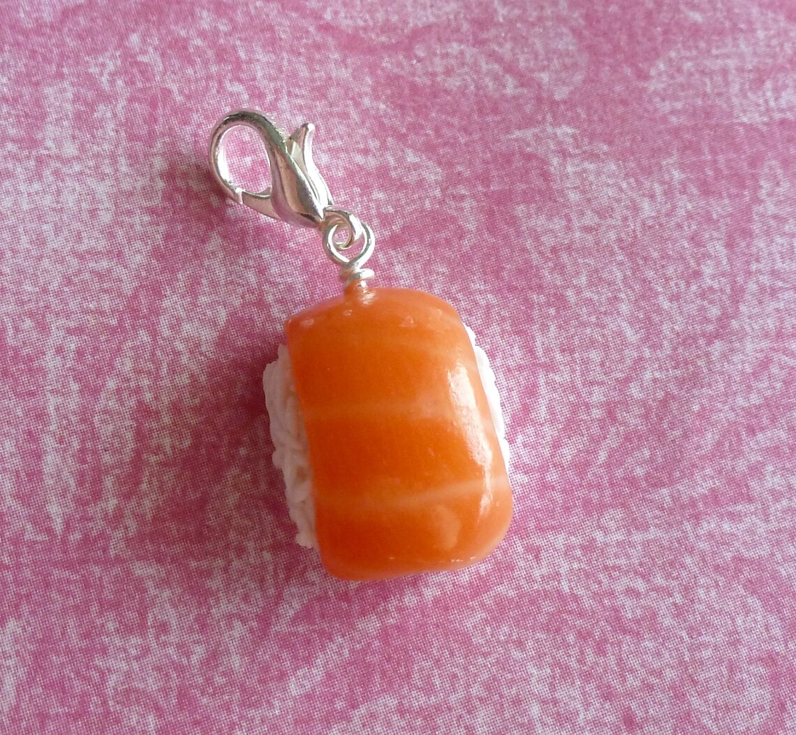 Sushi Charm Miniature Food Jewelry Japanese Sushi Polymer Clay - Etsy