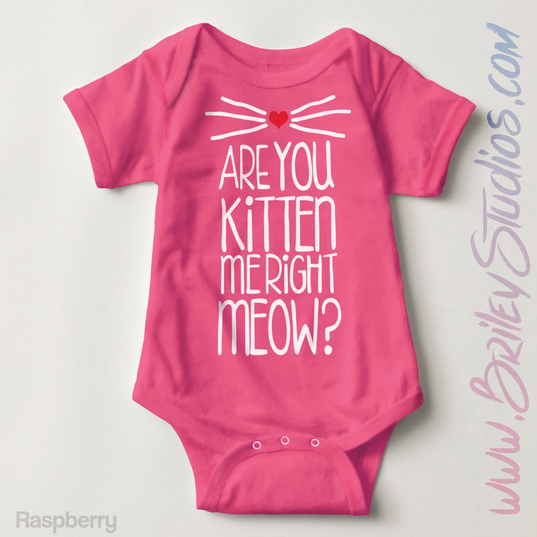 Are You Kitten Me Right Meow Newborn Baby Onesie®, Birth Announcement ...