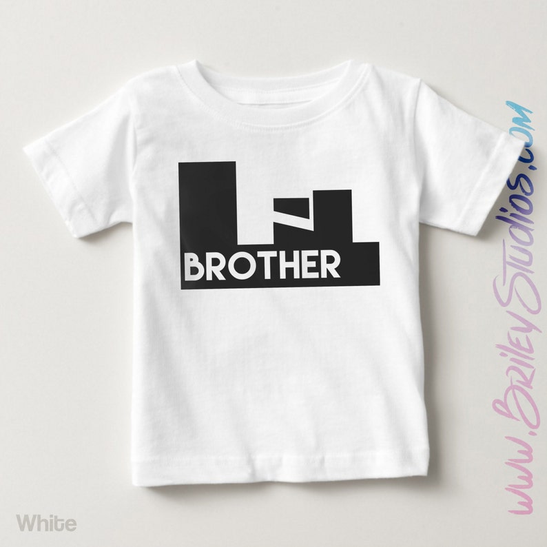 Lil Brother Short Sleeve Toddler T-Shirt Little Bro Kids Tee | Etsy