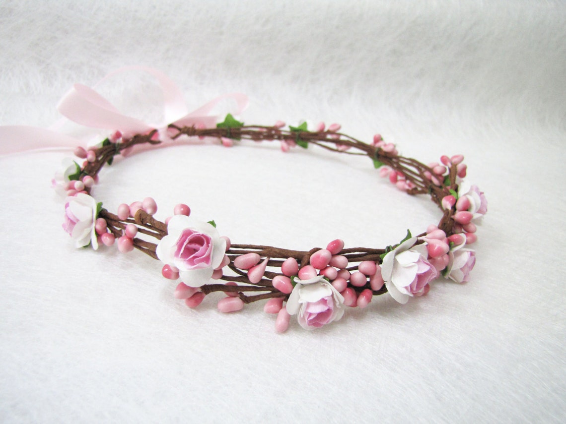 Wedding Floral Crown, Flower Headband, Floral Head Wreath, Wedding ...
