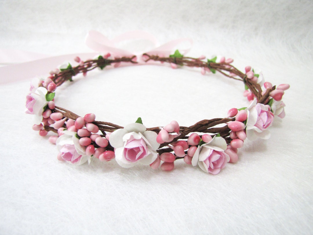 Wedding Floral Crown Flower Headband Floral Head Wreath - Etsy