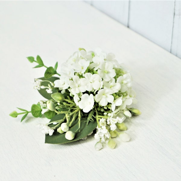 White Eucalyptus Corsage Wrist - Etsy