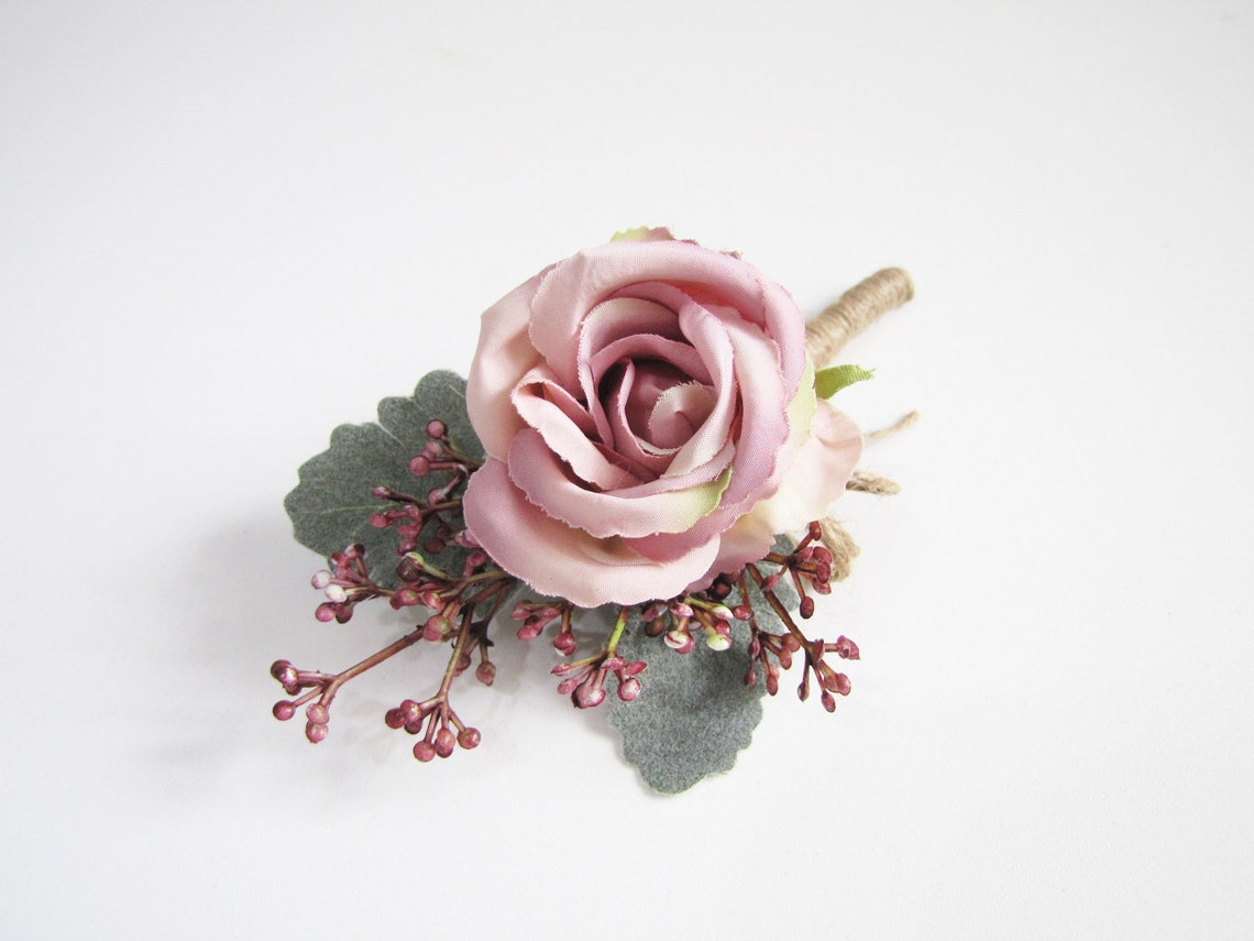 Blush Rose Boutonnieres Blush Boutonniere Blush Buttonhole - Etsy