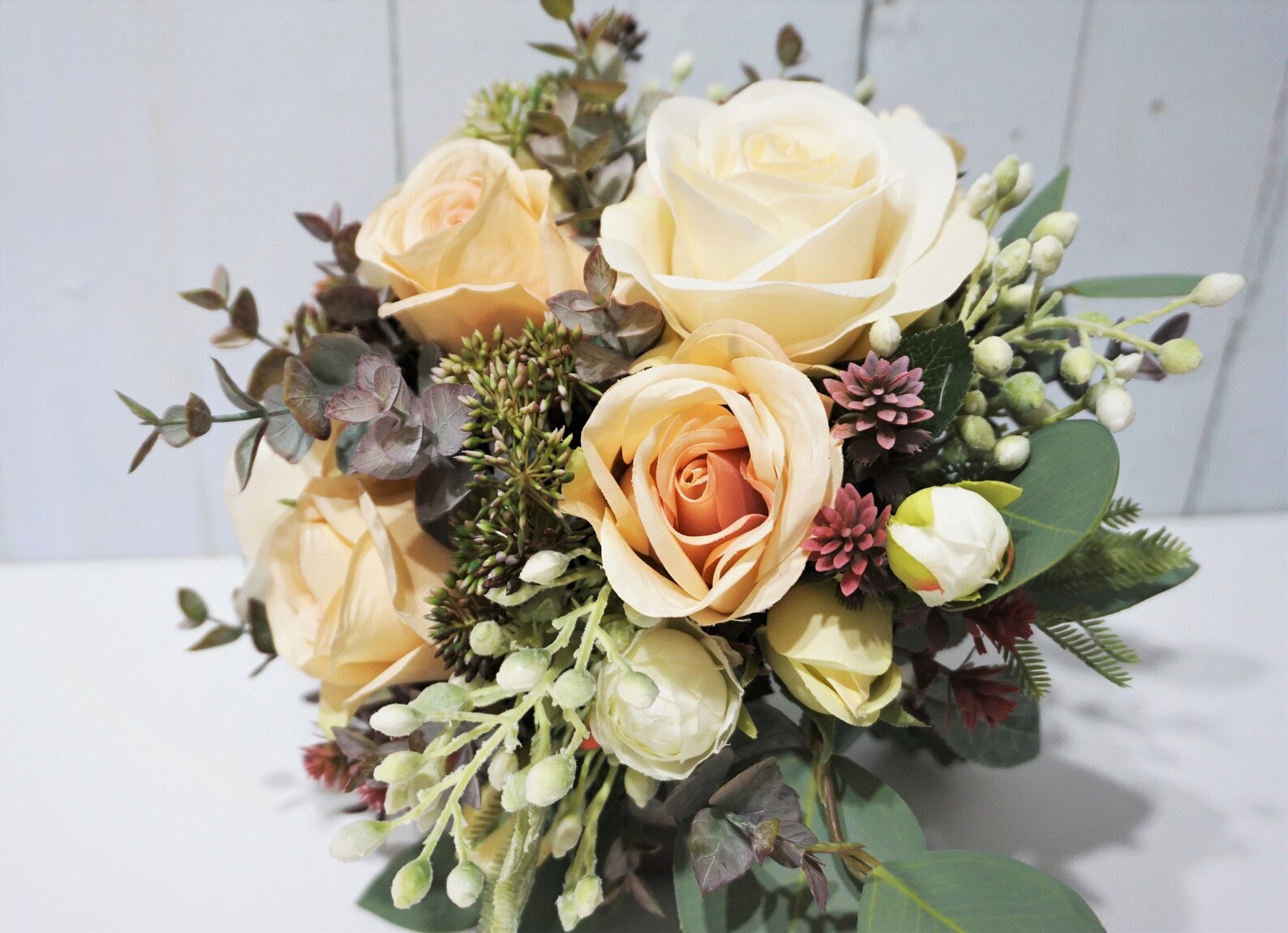 Champagne Gold Bridal Bouquet Champagne Bridesmaid Bouquet - Etsy