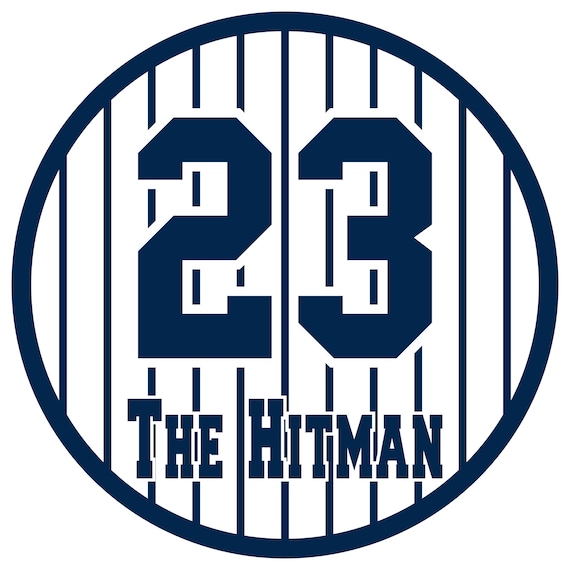 Don Mattingly Sticker New York Yankees Number Decal the Hitman - Etsy