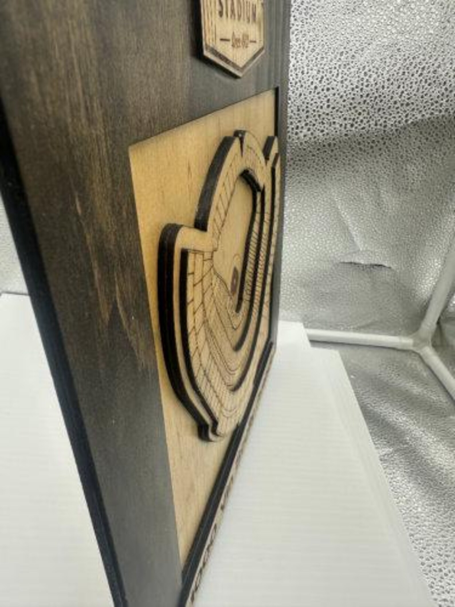 Dodger Stadium 3D Wood Map, Laser Engraved Baseball Wall Art, Baltic ...