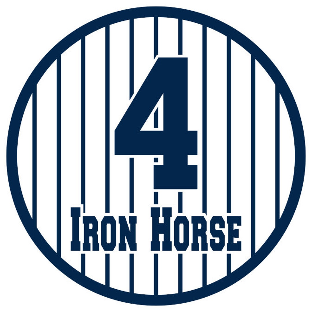 Lou Gehrig Sticker New York Yankees Number Decal Iron Horse FREE ...