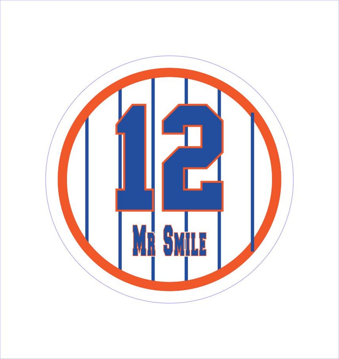 Francisco Lindor Sticker New York METS Number Decal Mr Smile FREE ...