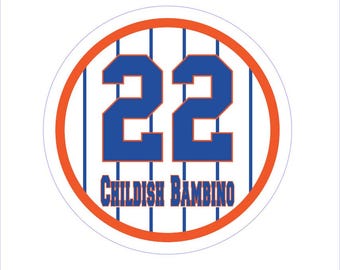 Juan Soto New York Mets 22 Jersey Number Name NYC Queens Baseball Vinyl ...