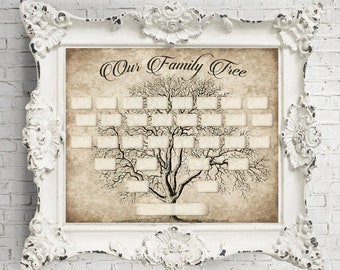 Family tree chart | Etsy