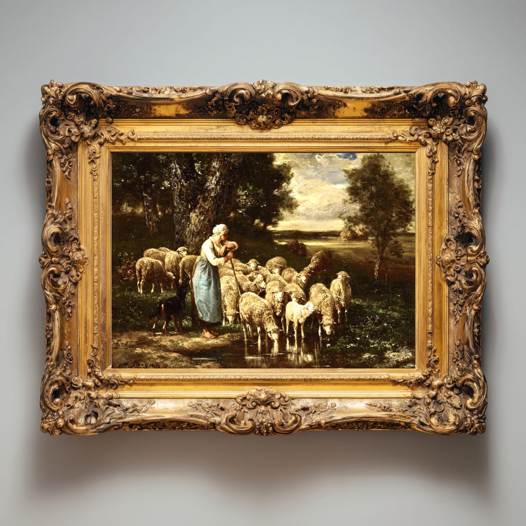 Vintage Sheep Print: Printed and Shipped - Ready to Frame - Etsy