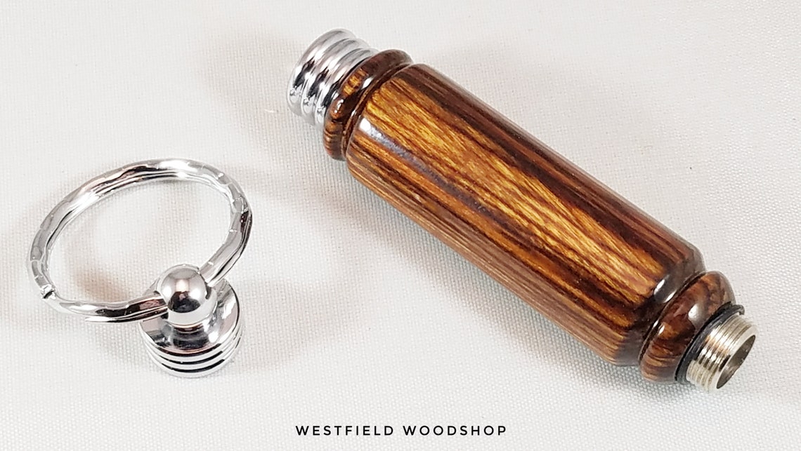 Multi-color Hidden Compartment Key Chain With Chrome - Etsy