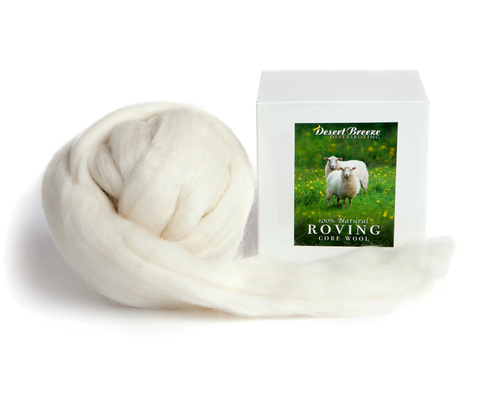 Natural White Wool Roving Top 8 OZ Corriedale Best Core Wool - Etsy