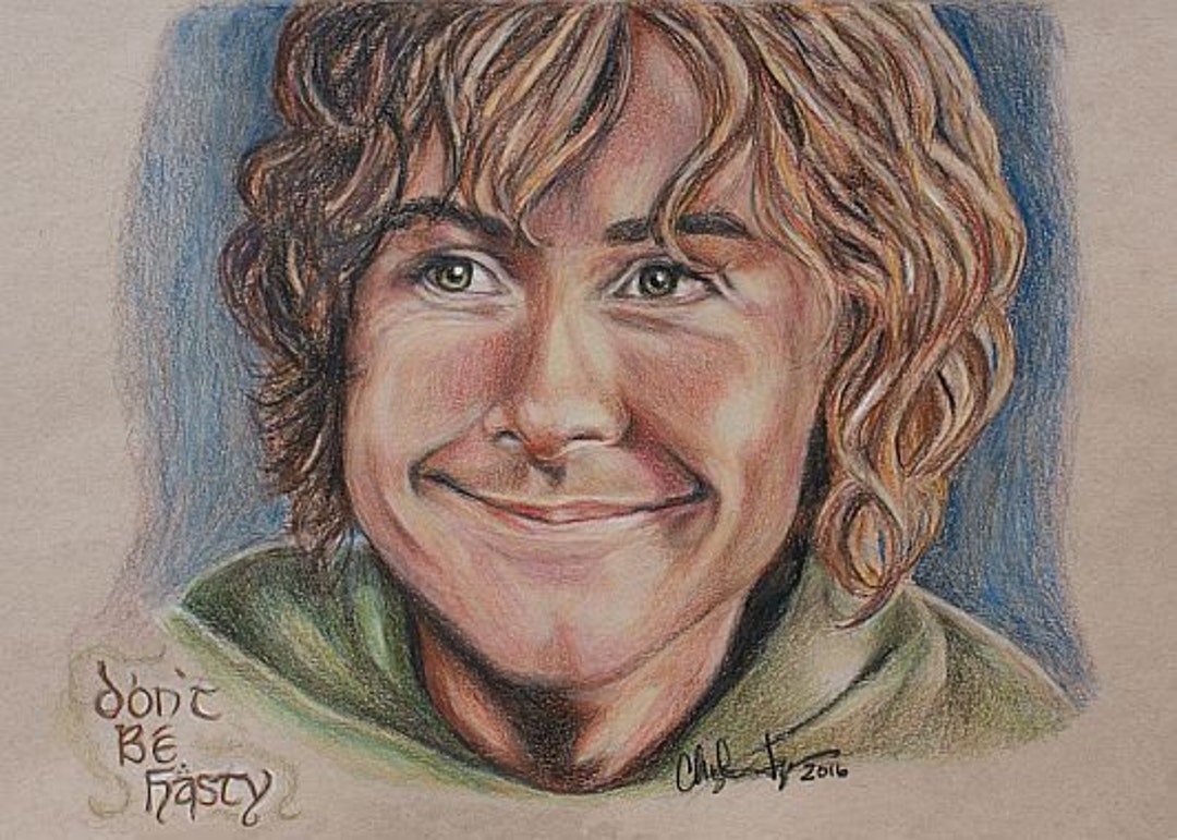 Billy Boyd / Pippin Print of Colored Pencil Drawing - Etsy